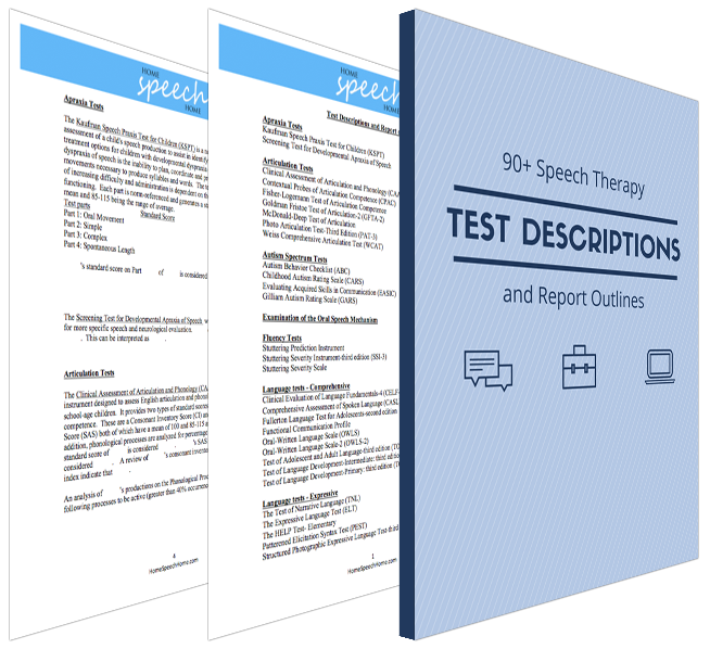 90+ Speech Therapy Test Descriptions At Your Fingertips
